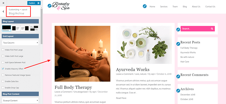 Blog/Archive - Zita Fully Customizable WordPress Theme